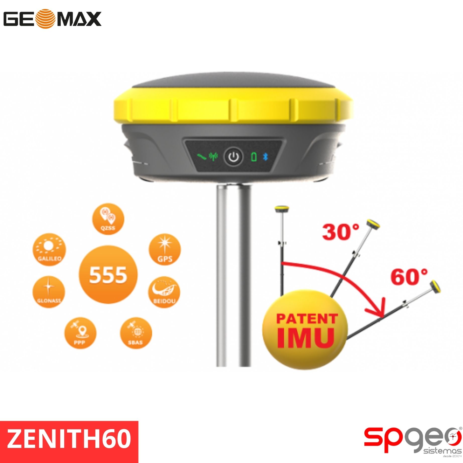 GeoMax Zenith60 GNSS RTK IMU - SPGeo