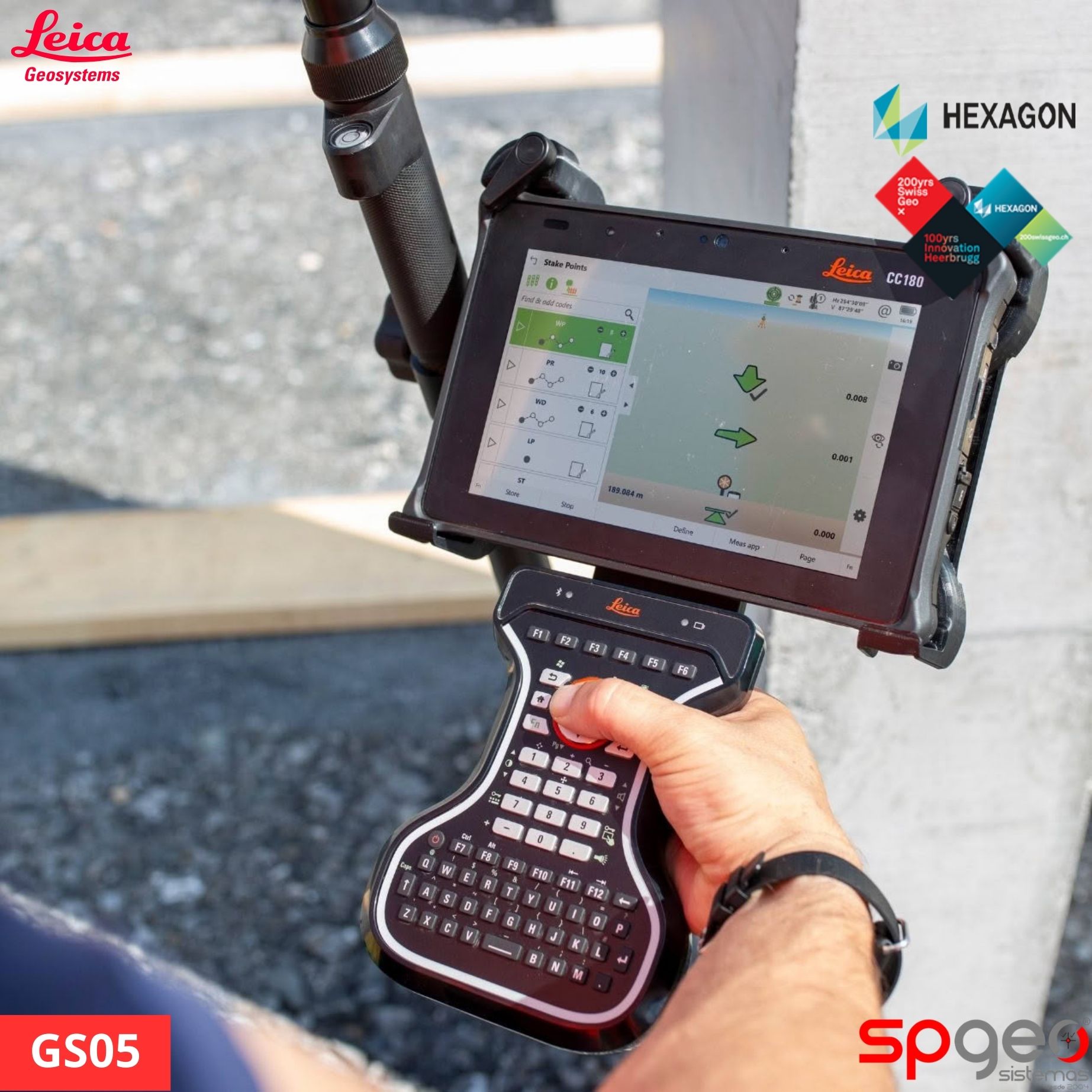 Leica GS05 GNSS RTK IMU - SPGeo