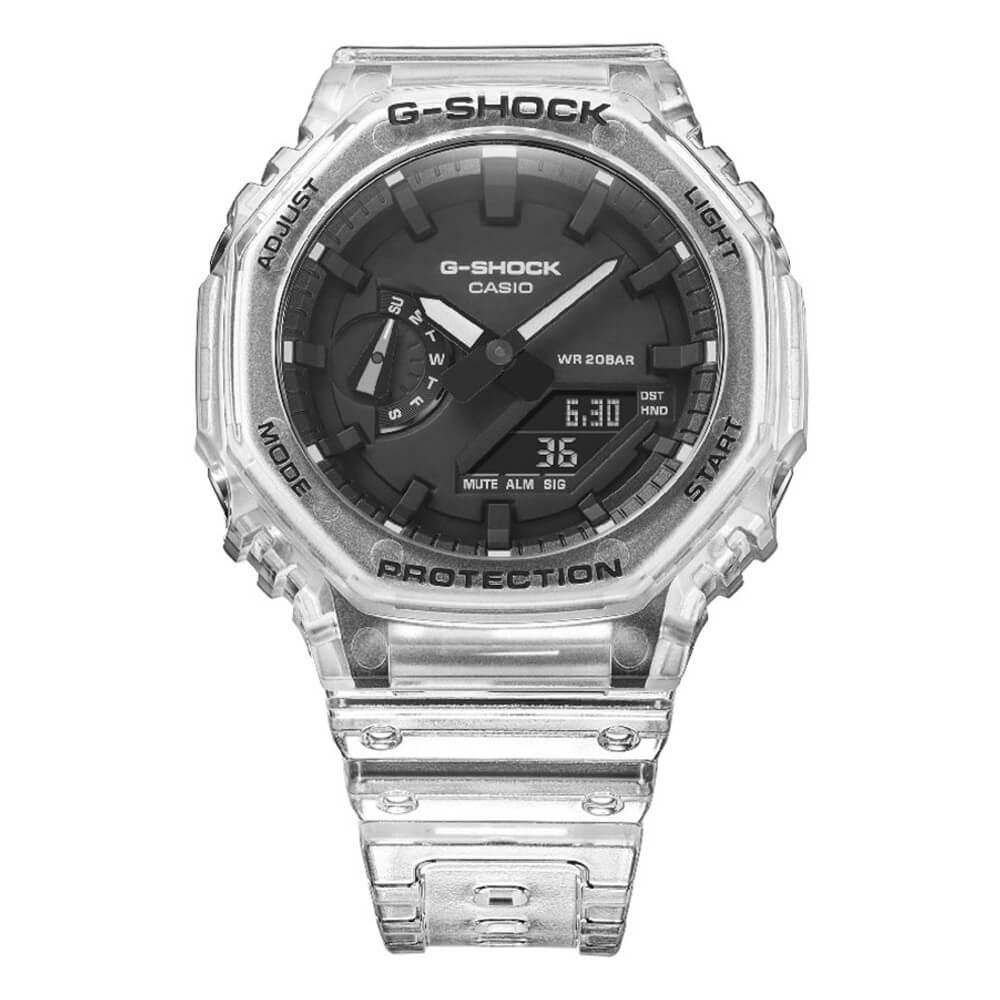 Relógio Casio G-SHOCK GA-2100SKE-7ADR Transparent Pack Serie *Carbon C ...