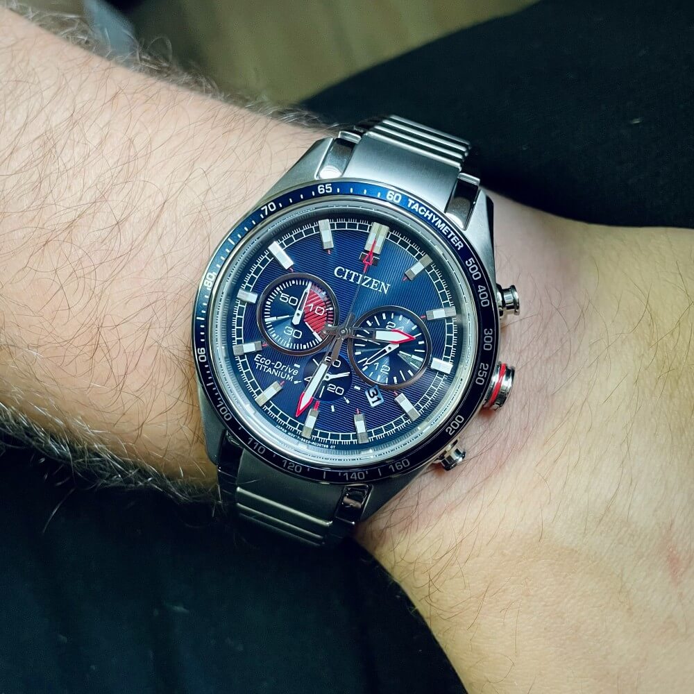 Relógio Citizen Eco-Drive TZ31874F CA4490-85L Titanium Safira ...