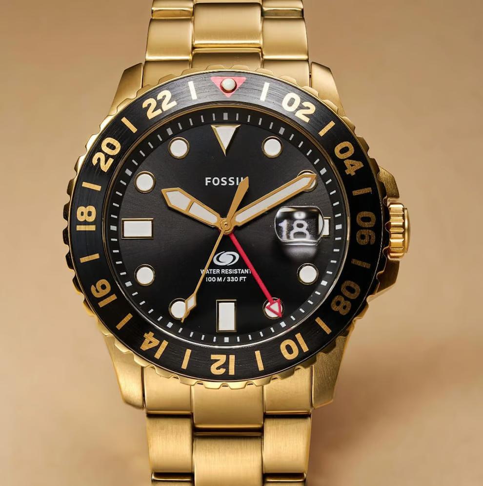 Relógio Fossil Masculino Fossil Blue Dourado - FS6035/1DN - Relógios ...