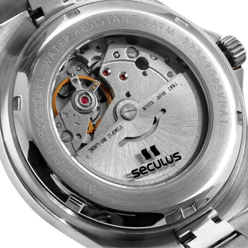 Relógio Seculus Automático 77313G0SVNA1 Prata 40mm Masculino - Relógios ...