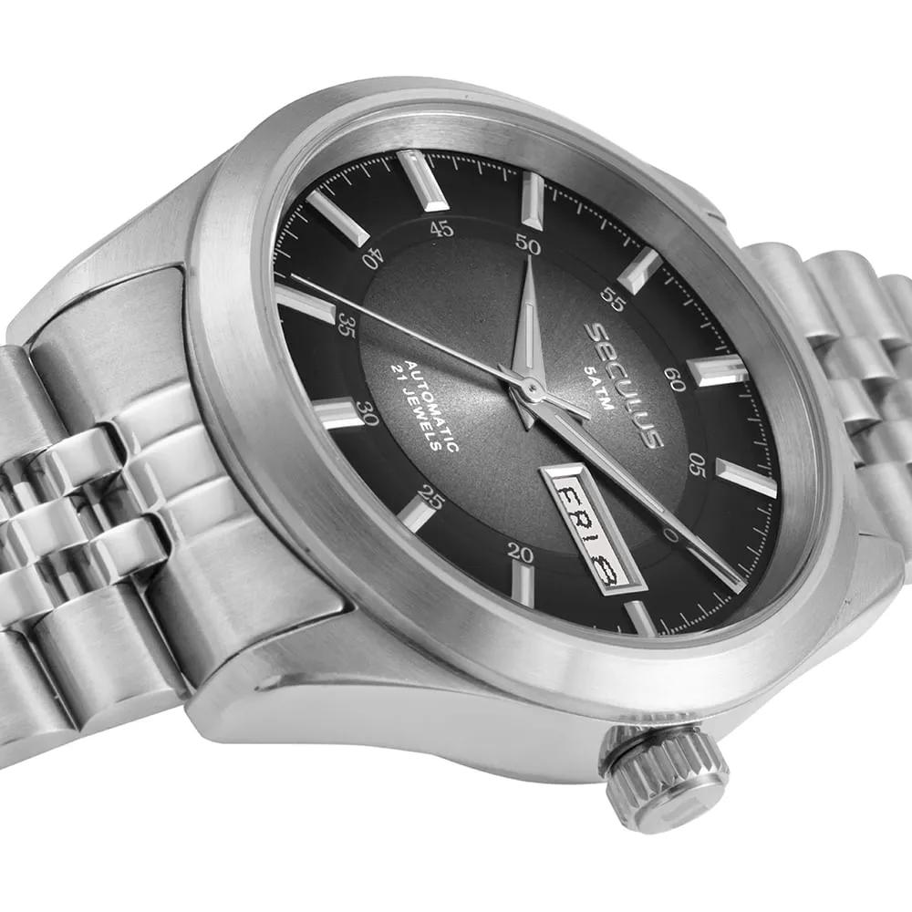 Relógio Seculus Masculino Automático Prata 77361G0SVNA1 - Relógios NextTime