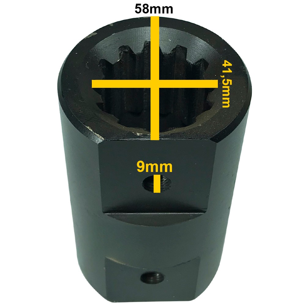 LUVA DE ACOPLAMENTO EMBREAGEM (12 ESTRIAS - 104MM) - VALMET 62 / 65 ...