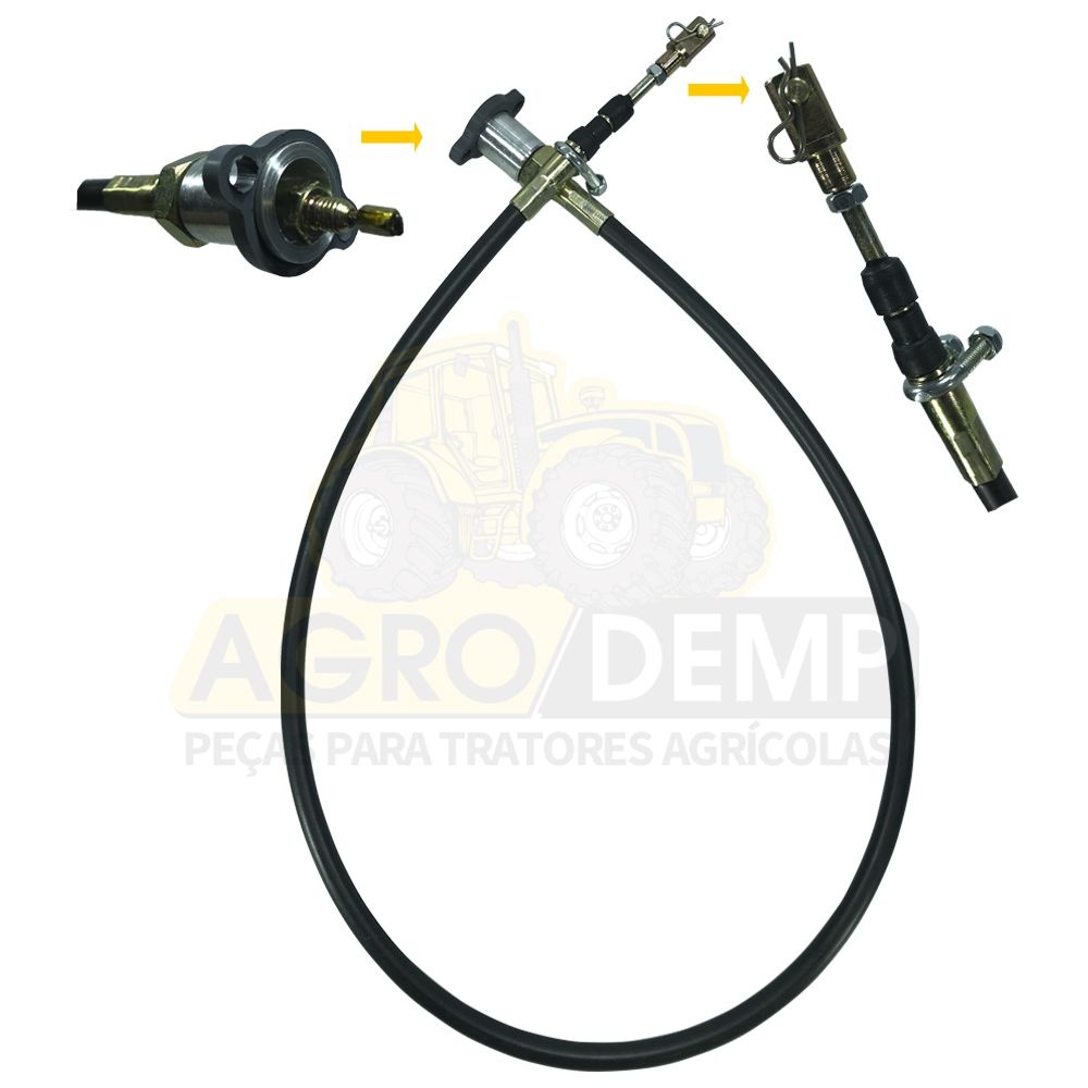 CABO ALAVANCA DE CONTROLE REMOTO AUXILIAR - VALTRA 1280 / 1380 / 1580 / 1680 / 1780 / 1880 ...