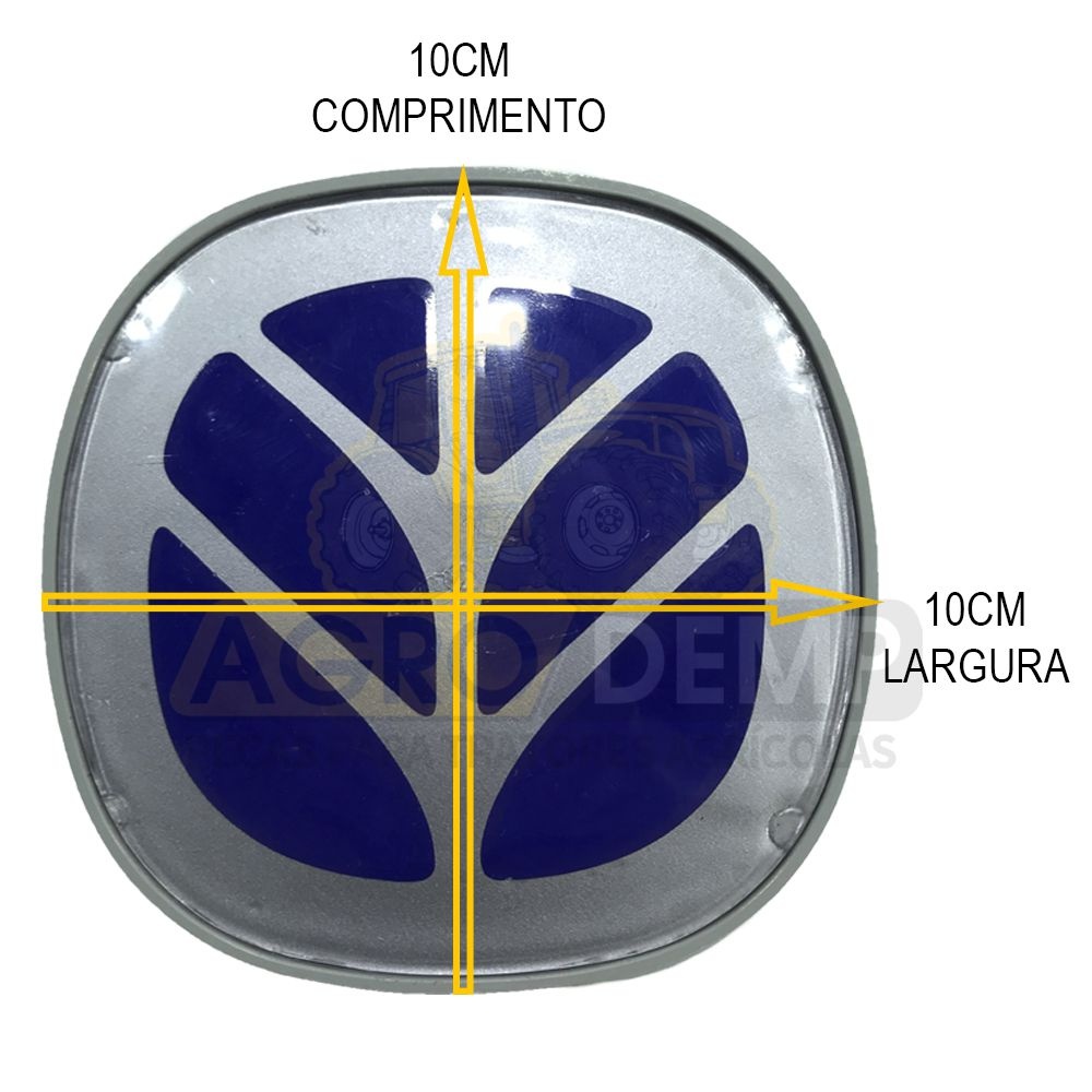 EMBLEMA DA GRADE FRONTAL (ARTFAROL) - FORD 4610 / 4630 / 5030 / 5610 ...