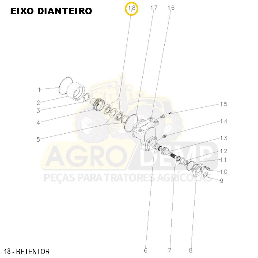 RETENTOR DO EIXO DIANTEIRO (1650MM DE DIÂMETRO EXTERNO - 150MM DE ...