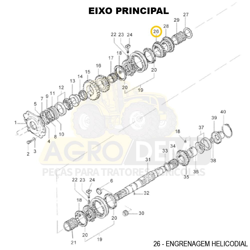 ENGRENAGEM HELICODIAL DO EIXO PRINCIPAL (1070MM DE DIÂMETRO EXTERNO - 580MM DE DIÂMETRO INTERNO ...