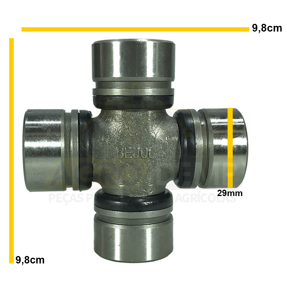 CRUZETA DO CARDAN E MANCAIS (BEJOL) - VALTRA BH140 / BH145 / BH160 / B ...