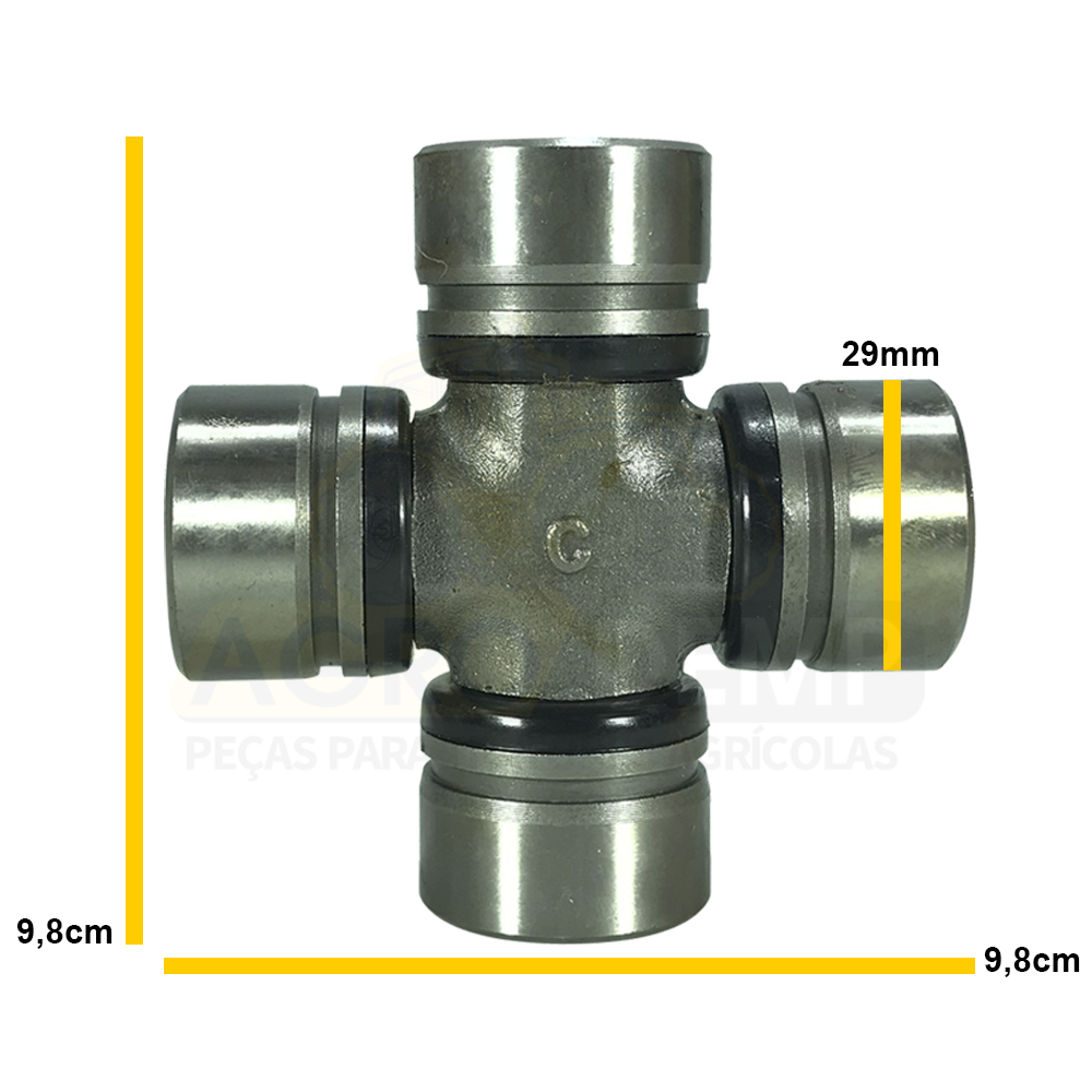 CRUZETA DO CARDAN E MANCAIS (COTRAME) - VALTRA BH140 / BH145 / BH160 ...