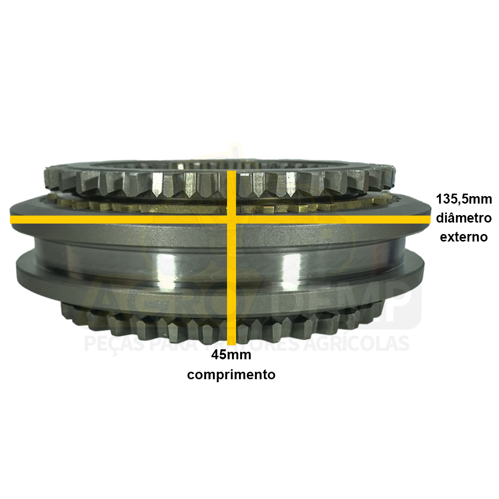 CAPA E CUBO REVERSOR (BEJOL) - NEW HOLLAND TL60 / TL75 / TL85 / TL80 ...