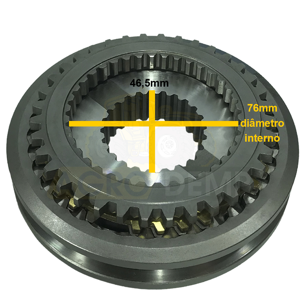 CAPA E CUBO REVERSOR (BEJOL) - NEW HOLLAND TL60 / TL75 / TL85 / TL80 ...