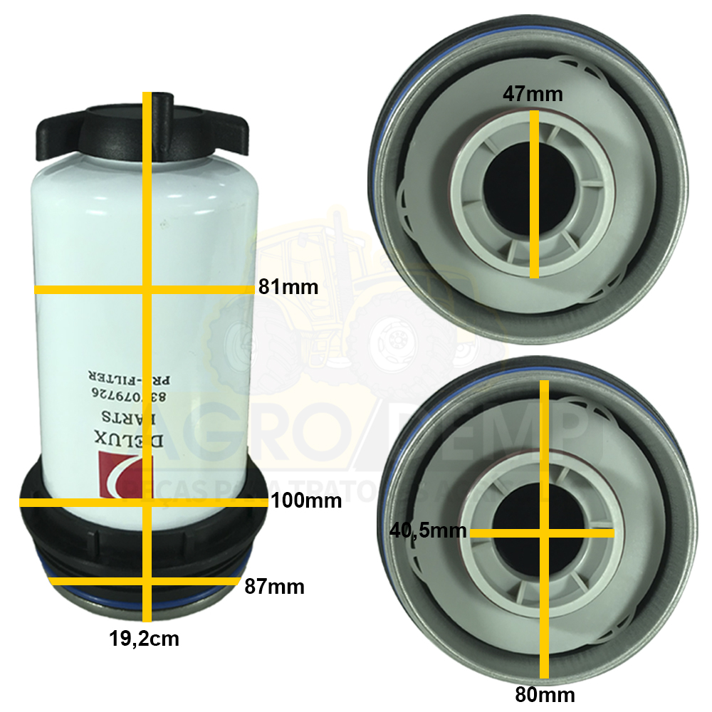 KIT FILTRO DE COMBUSTÍVEL (IMP) - VALTRA / MASSEY FERGUSON - 837091385 ...