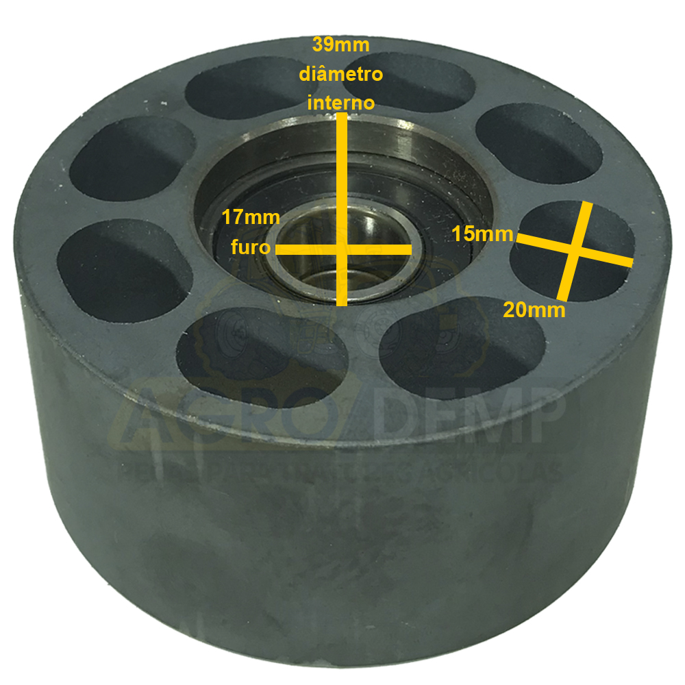 TAMBOR POLIA GUIA (TRATOR / CEFEIRA - ORIGINAL GENUINO) - JOHN DEERE 7 ...