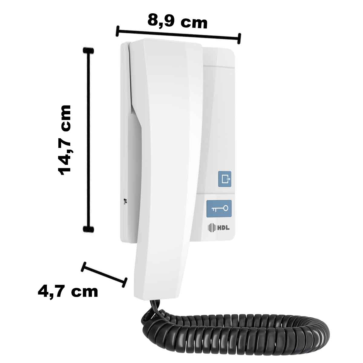 Interfone HDL Advance 2B Branco – Monofone com 2 Botões - Telekin