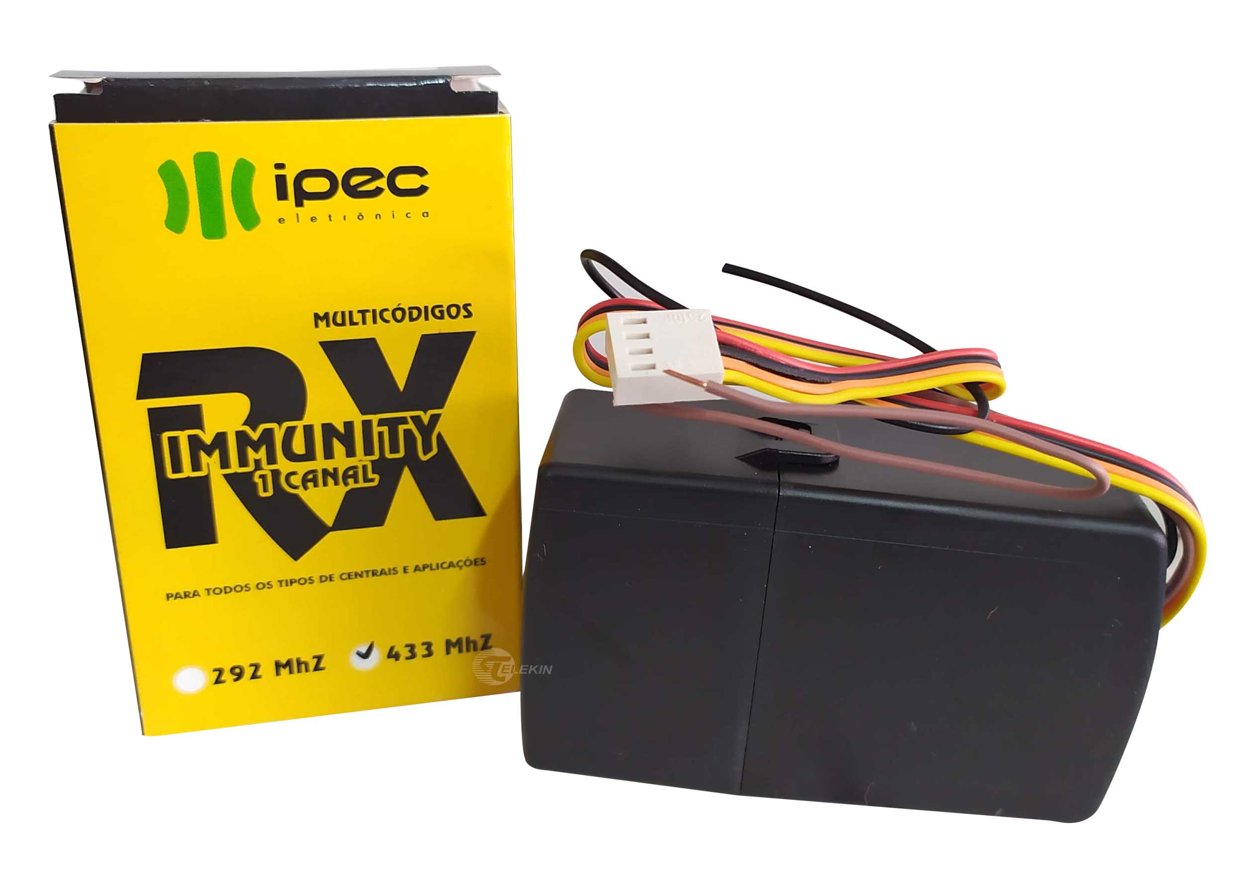 Receptor Multifuncional Mono Immunity 433 mhz Fechadura Motor - Telekin