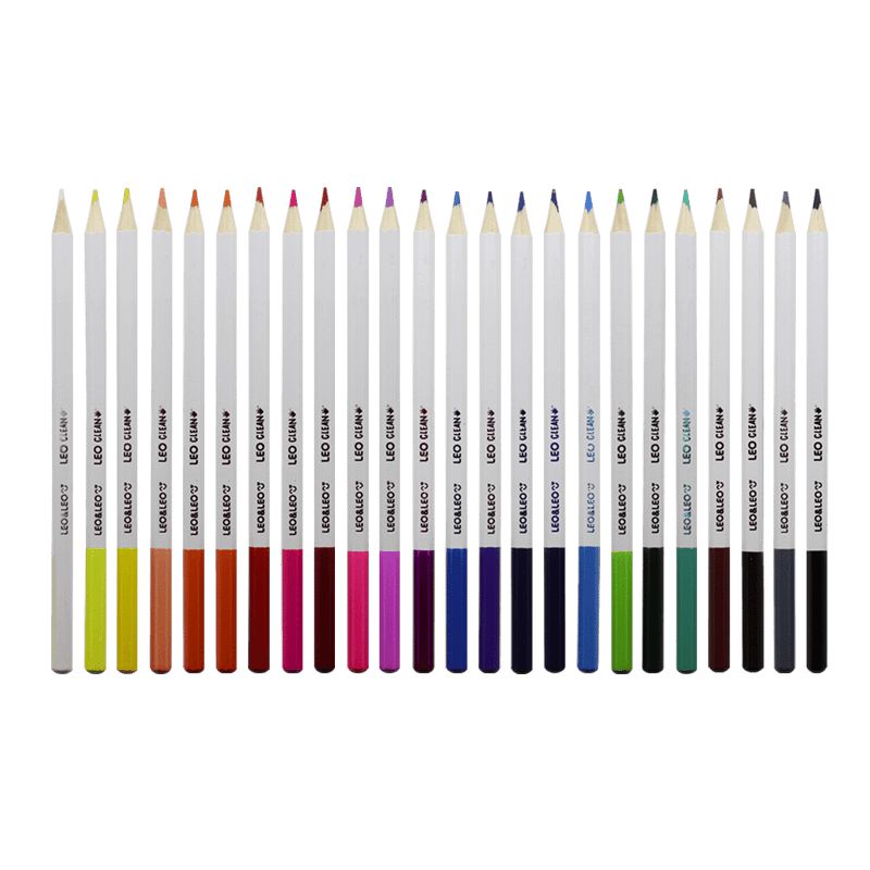 Lápis De Cor Leo E Leo Sextavado Clean 24 Cores Ref: 72113 - Membi ...
