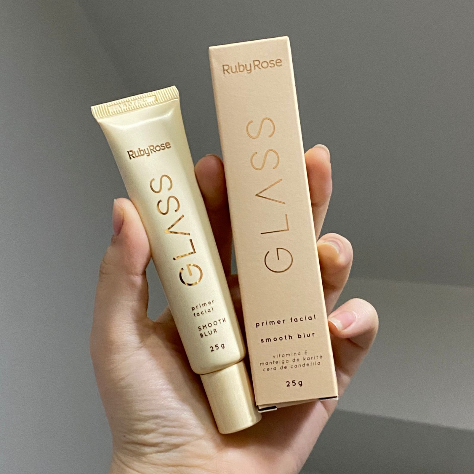 PRIMER FACIAL SMOOTH BLUR GLASS RUBY ROSE 25g - Viciadas em Makes ...