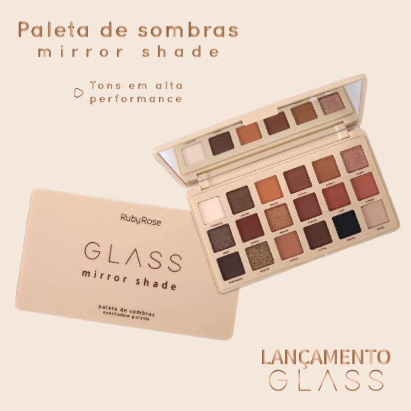 PALETA DE SOMBRAS MIRROR SHADE GLASS RUBY ROSE - Viciadas em Makes ...