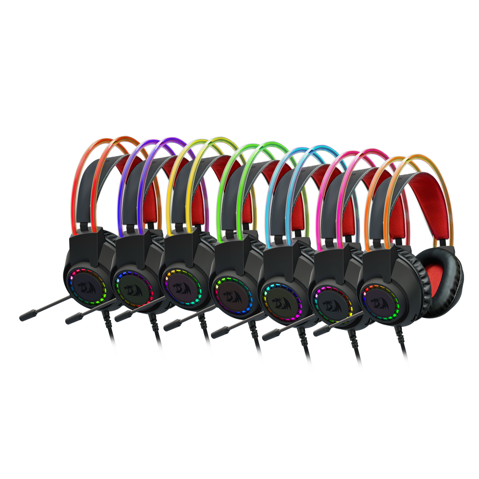 Headset Gamer Redragon Scream H231 RGB P2 P3 USB Preto - Tiburon ...