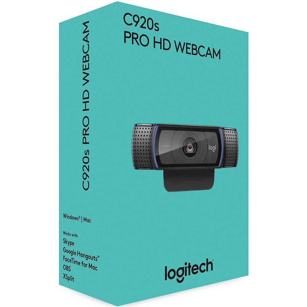 Webcam Logitech C920S Pro Full HD 1080p com Microfone - Tiburon Informática
