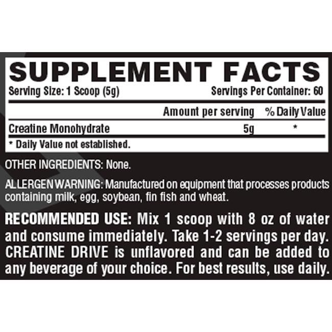 Creatina Drive 300g (sem sabor) - Nutrex Research - Doutor Suplementos Loja