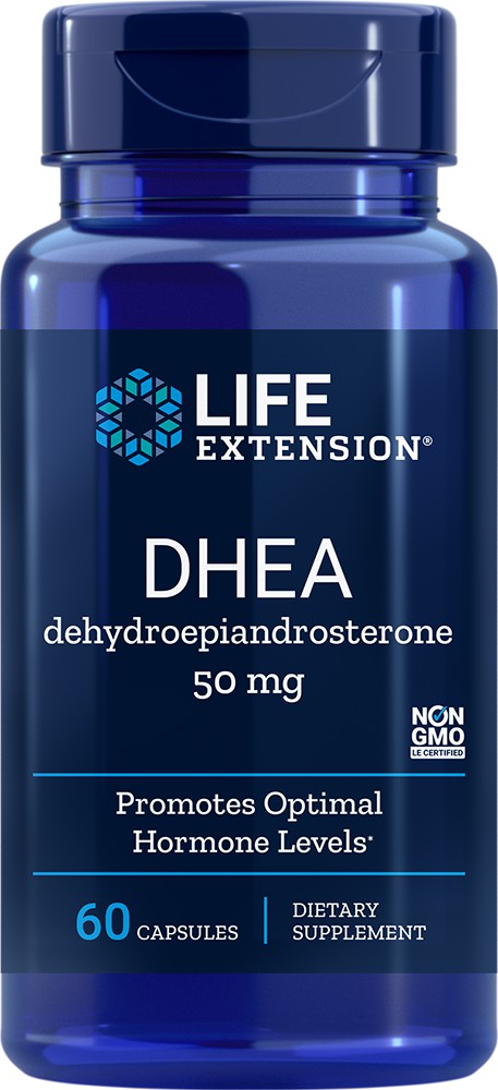 DHEA 50mg (60caps) Life Extension - Original Importado EUA - Doutor ...