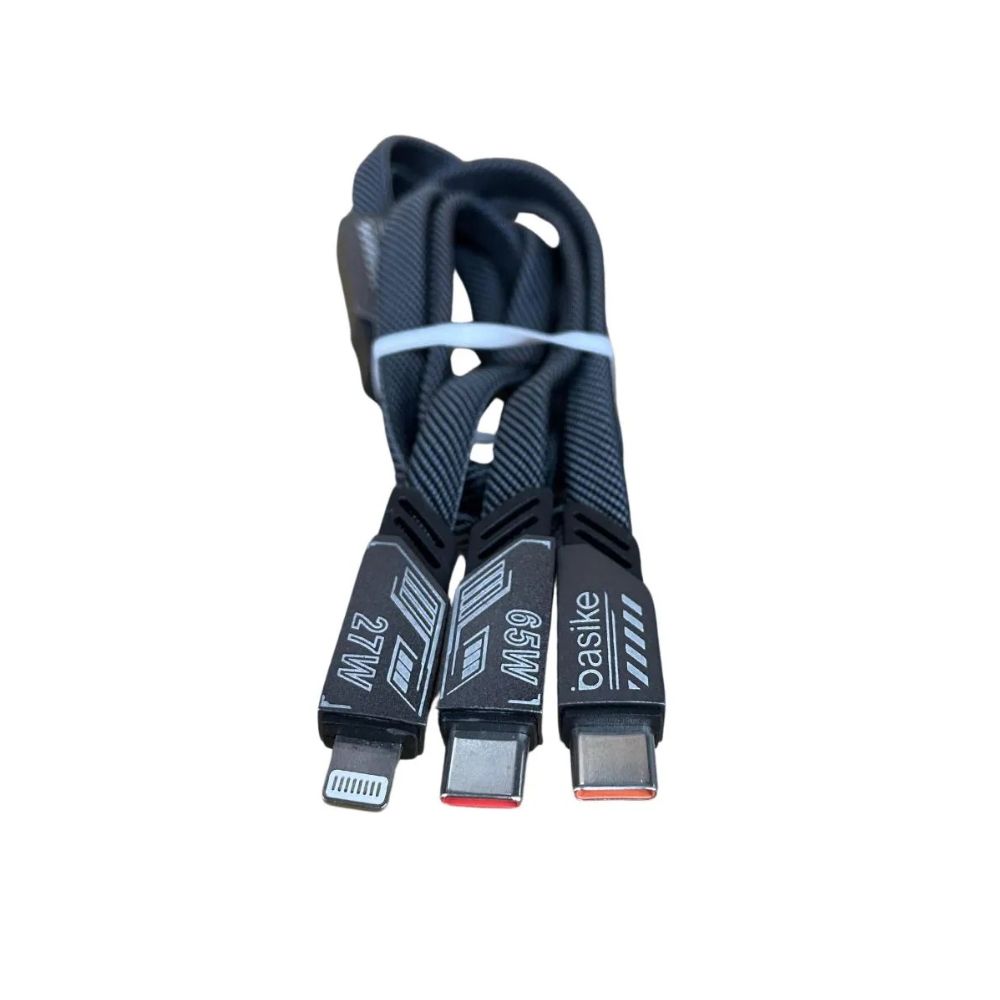 Cabo Basike 2 em 1- USB-C - Lightning / Type C - 65W - 1 Metro - BA ...