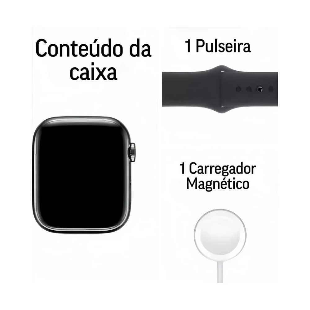 Smartwatch W57 Pro Max Relógio De Pulso Digital Acompanha 7 Pulseiras - Bazik Prime