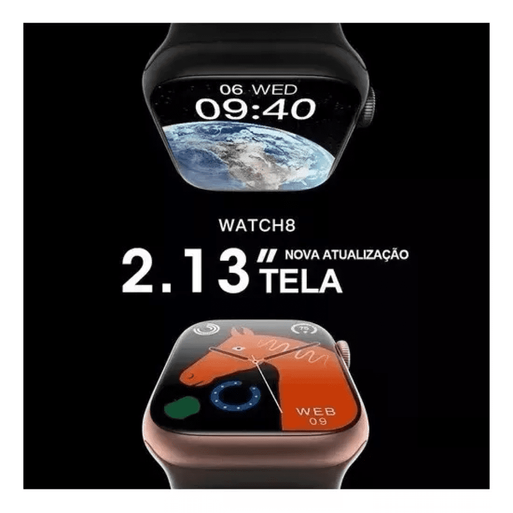 Smartwatch W58 Pro Max Relógio De Pulso Digital Acompanha 5 Pulseiras ...