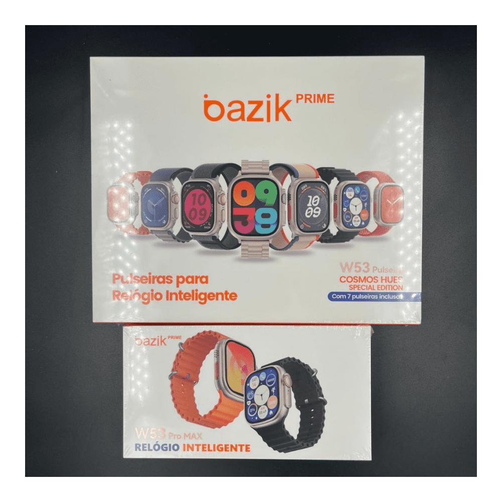 Smartwatch W53 Pro Max Relógio De Pulso Digital Acompanha 7 pulseiras - Bazik Prime