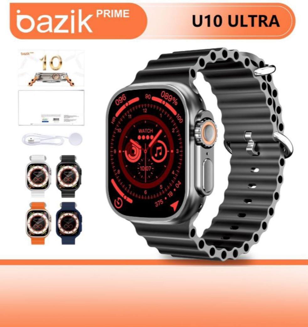 Smartwatch U10 Ultra Relógio De Pulso Digital - Distribuidora Bazik Prime