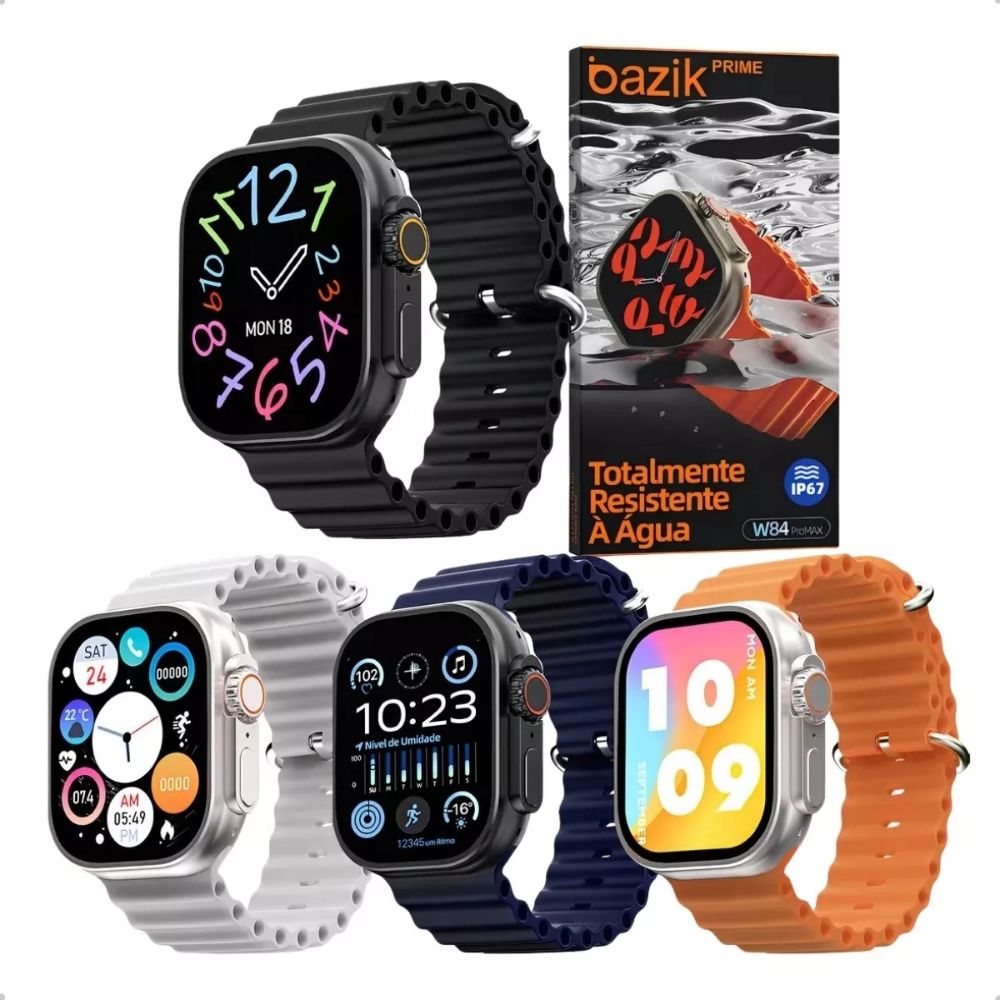 Smartwatch W84 Pro Max Relógio De Pulso Digital - Bazik Prime