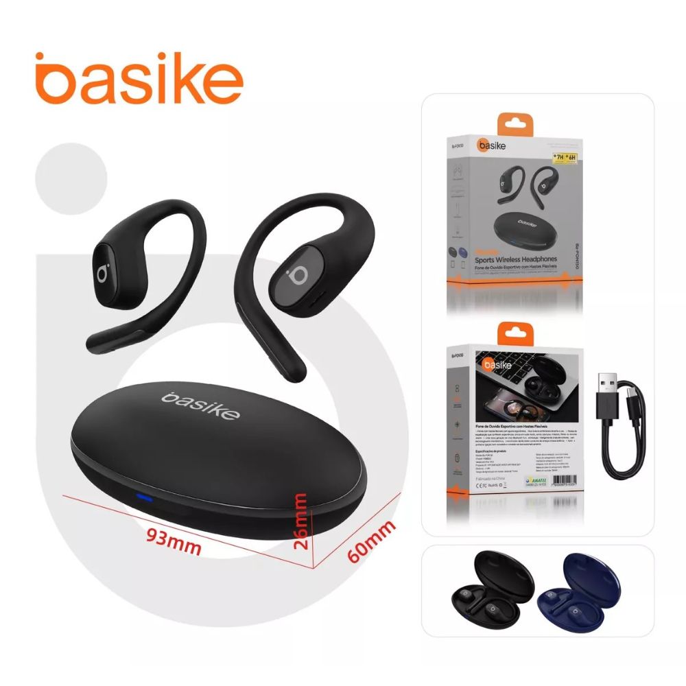 Fone De Ouvido - Sem Fio - Bluetooth Hifi Tws - Basike BA-FON150 ...