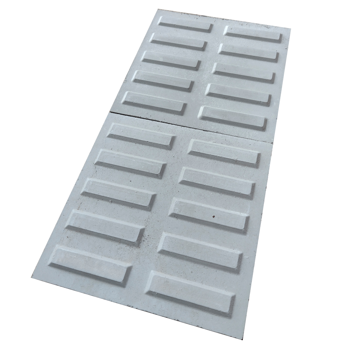 Piso de Concreto Rampa 10 Retângulos Cinza 20x20x2 cm - Limestone ...
