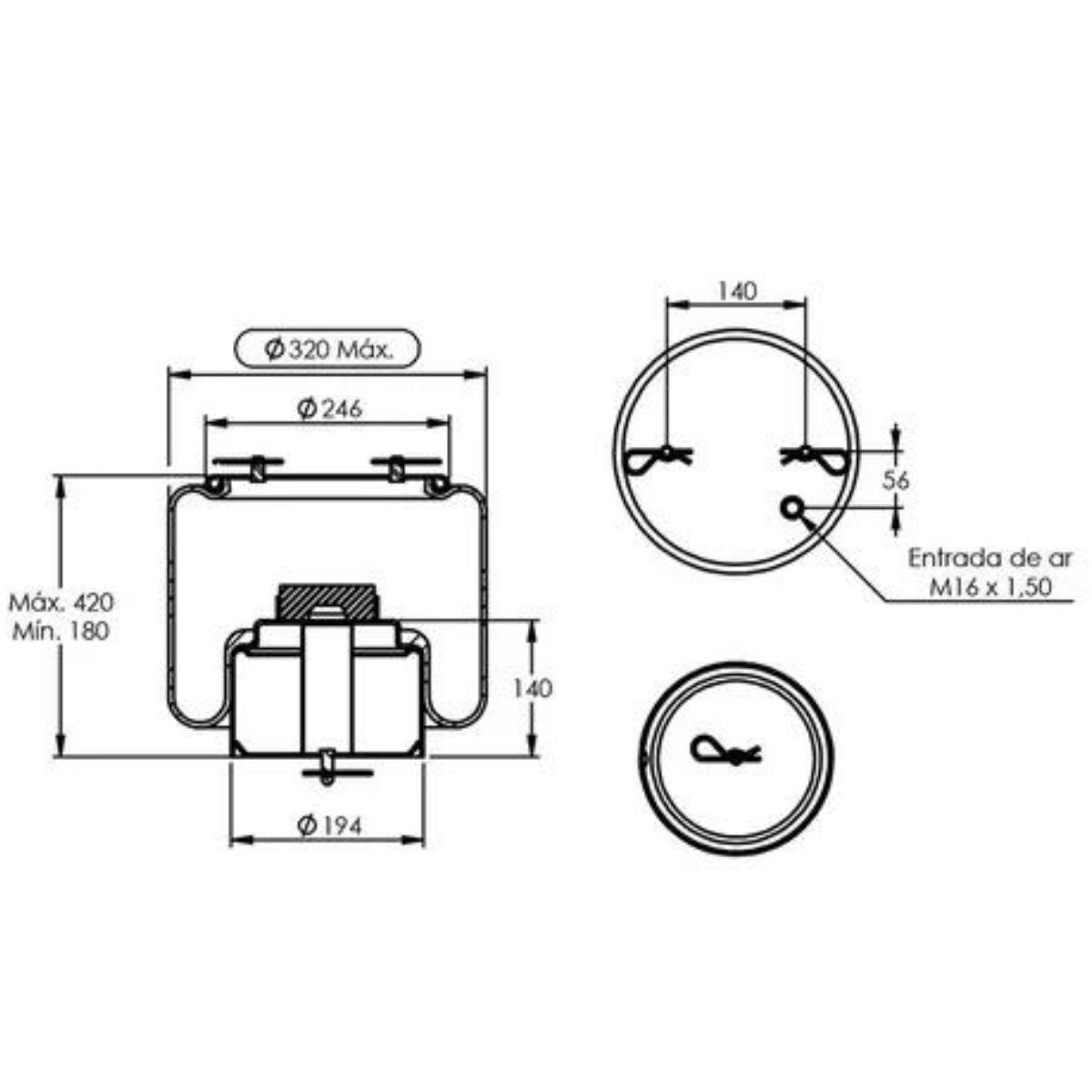 Balao Suspensão 3 Eixo Scania K-340-420-270 Stb512 - TransFreios - tudo ...