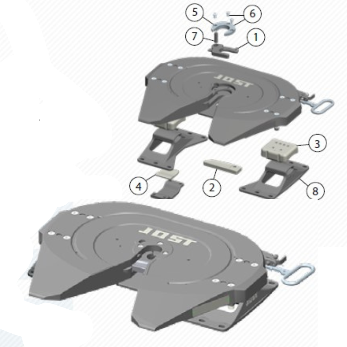 Quinta Roda Jsk37c 2 150mm Completa Sem Lubrificação Jost - TransFreios ...