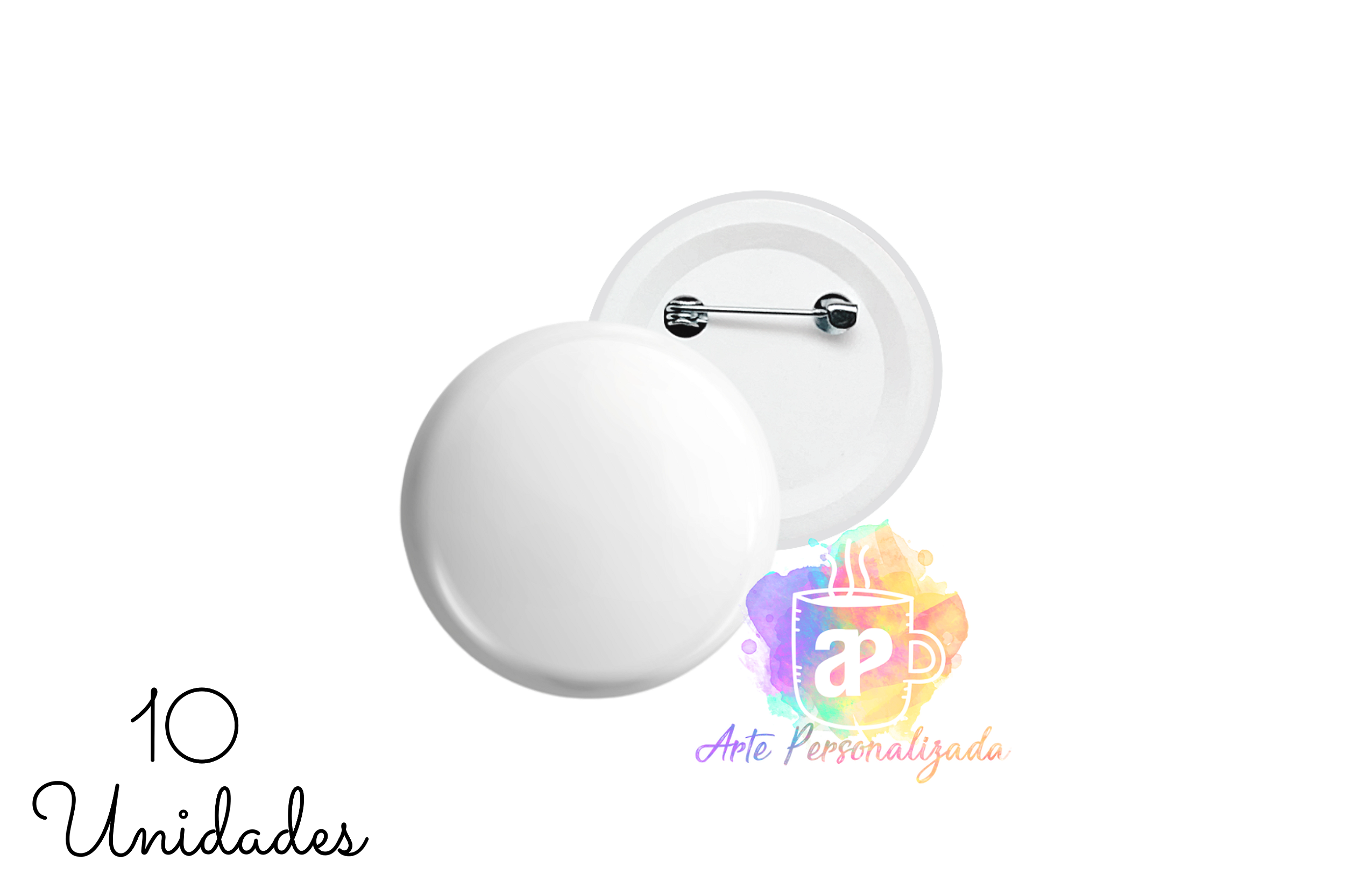 10 Bottons Personalizados 2,5cm - Brindes Corporativos | Arte Personalizada
