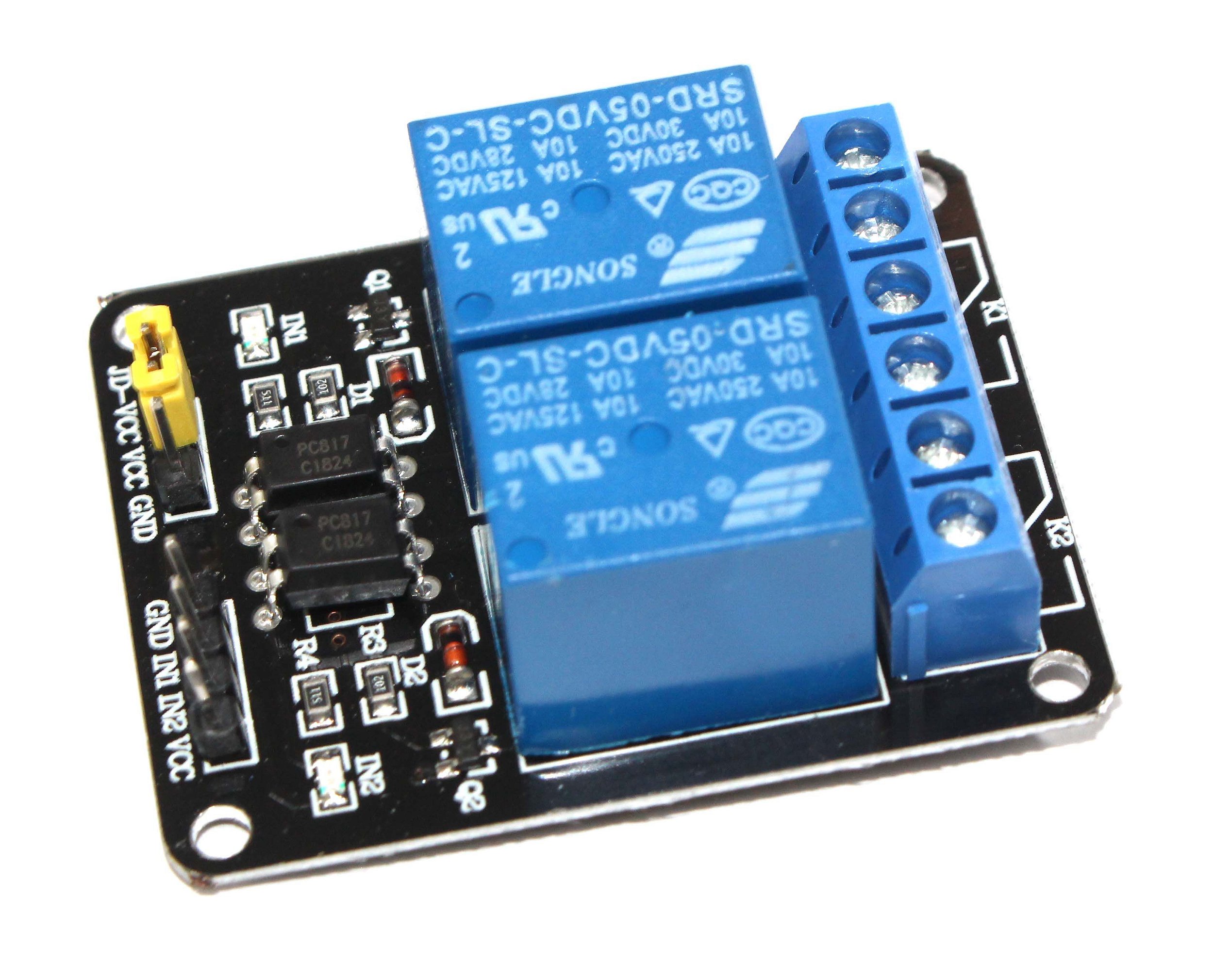 Módulo Relé 2 Canais 5v - 220v/110v 10a - PISCALED | Arduino ...