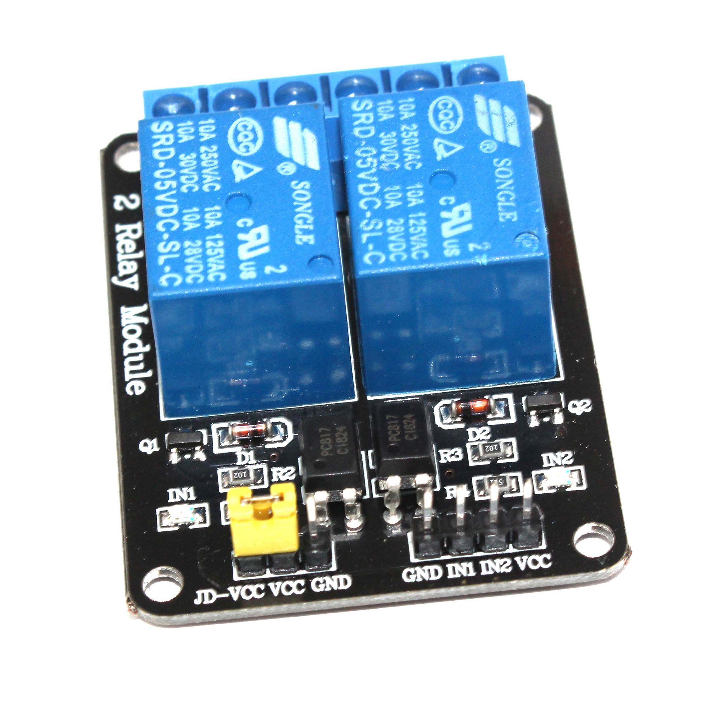 Módulo Relé 2 Canais 5v - 220v/110v 10a - PISCALED | Arduino ...