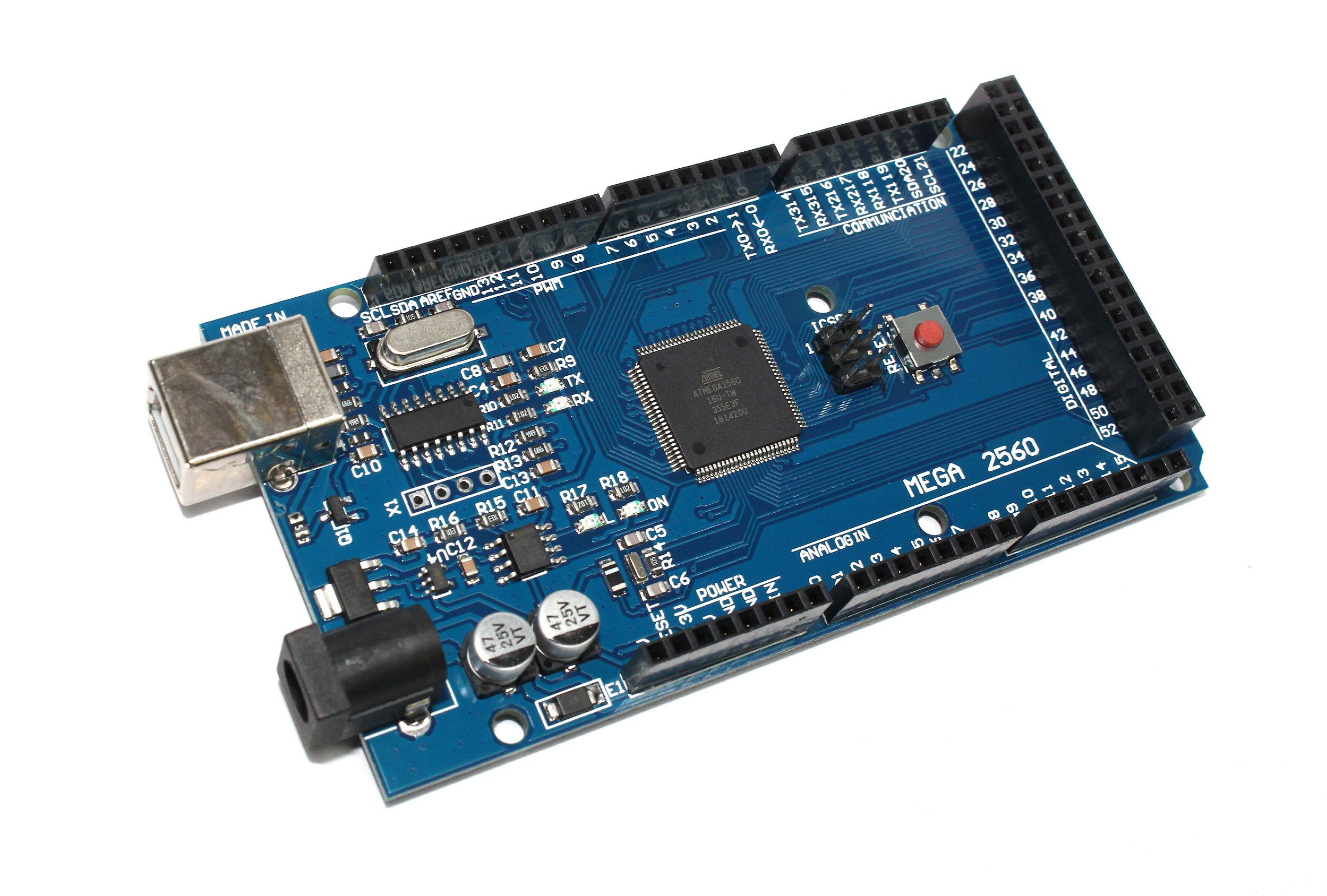 Placa Compatível Arduino Mega Atmega2560 + Cabo Usb - PISCALED ...