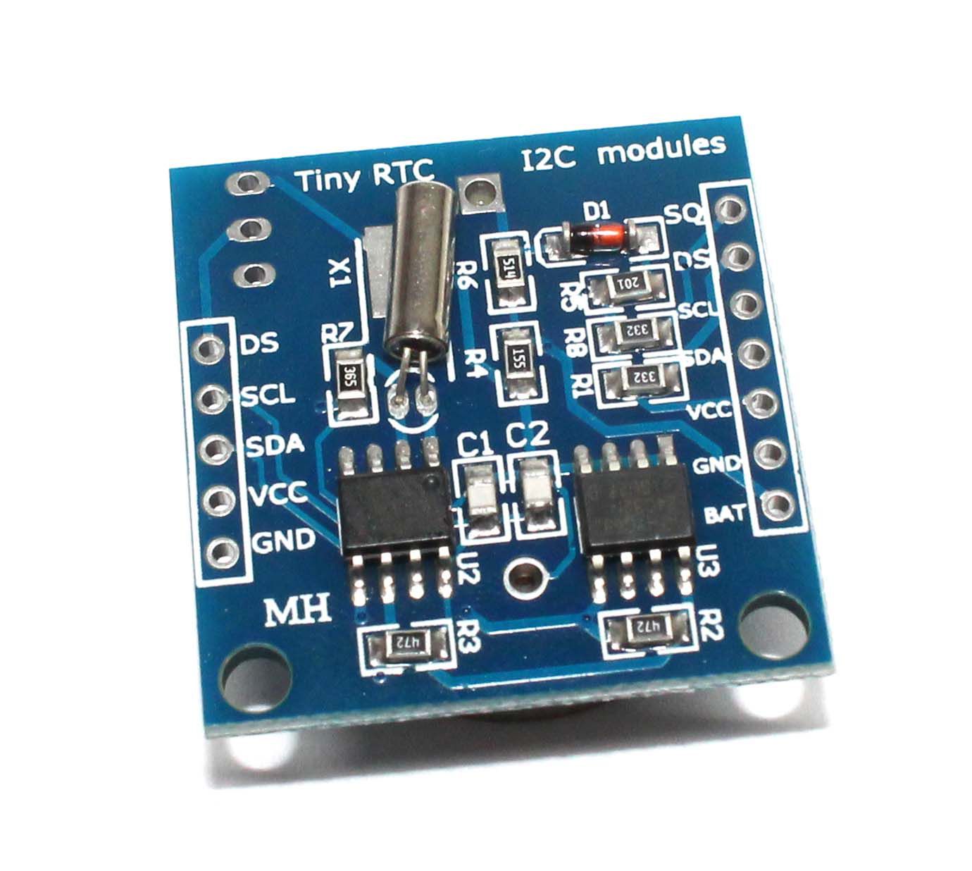 Módulo Relógio RTC DS1307 Com Bateria - PISCALED | Arduino ...