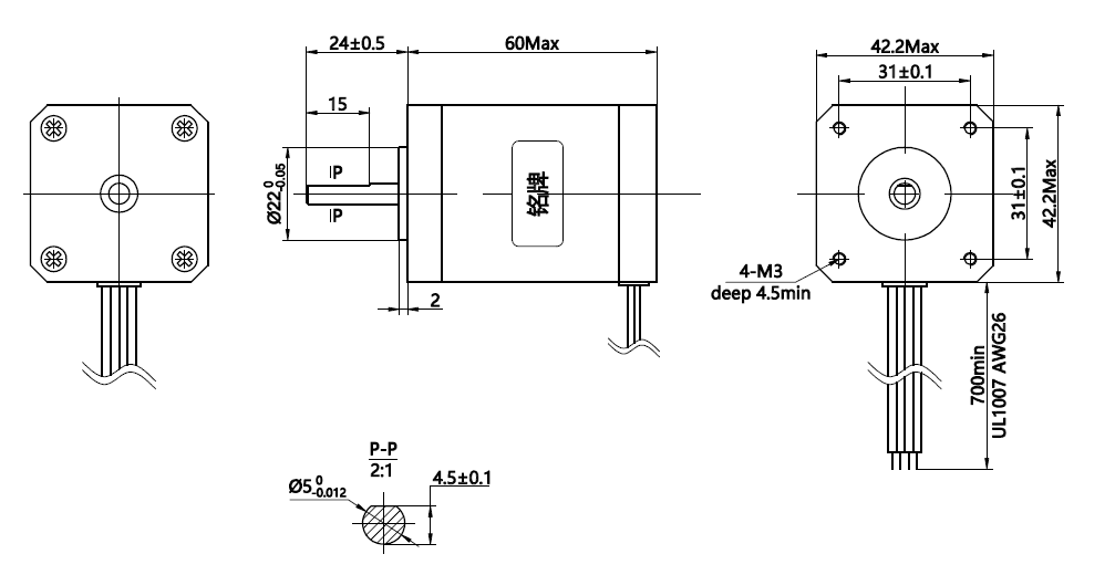 Motor De Passo Nema 17 42HS60 7kgf.cm - PISCALED | Arduino ...