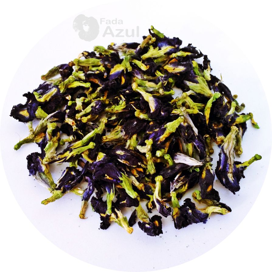 Flor Fada Azul 45g, Chá Azul de Clitoria ternatea (fada azul, cunhã, e ...