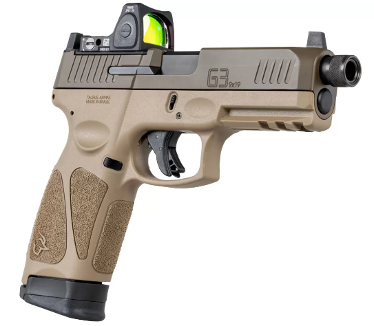 PISTOLA TAURUS G3 TORO TACTICAL TAN 9MM - LOCK N' LOAD - Armas e Munições