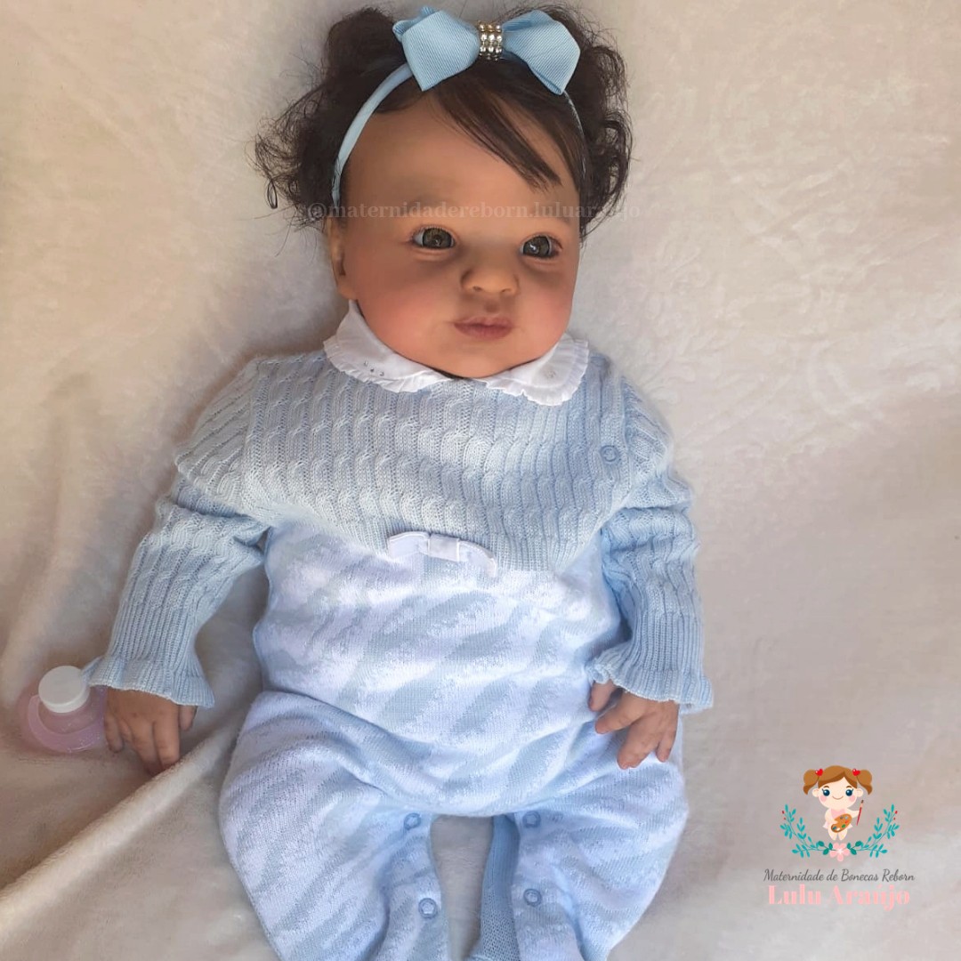Bebê Reborn Morena Afro Por Encomenda - Maternidade Reborn Lulu Araújo ...
