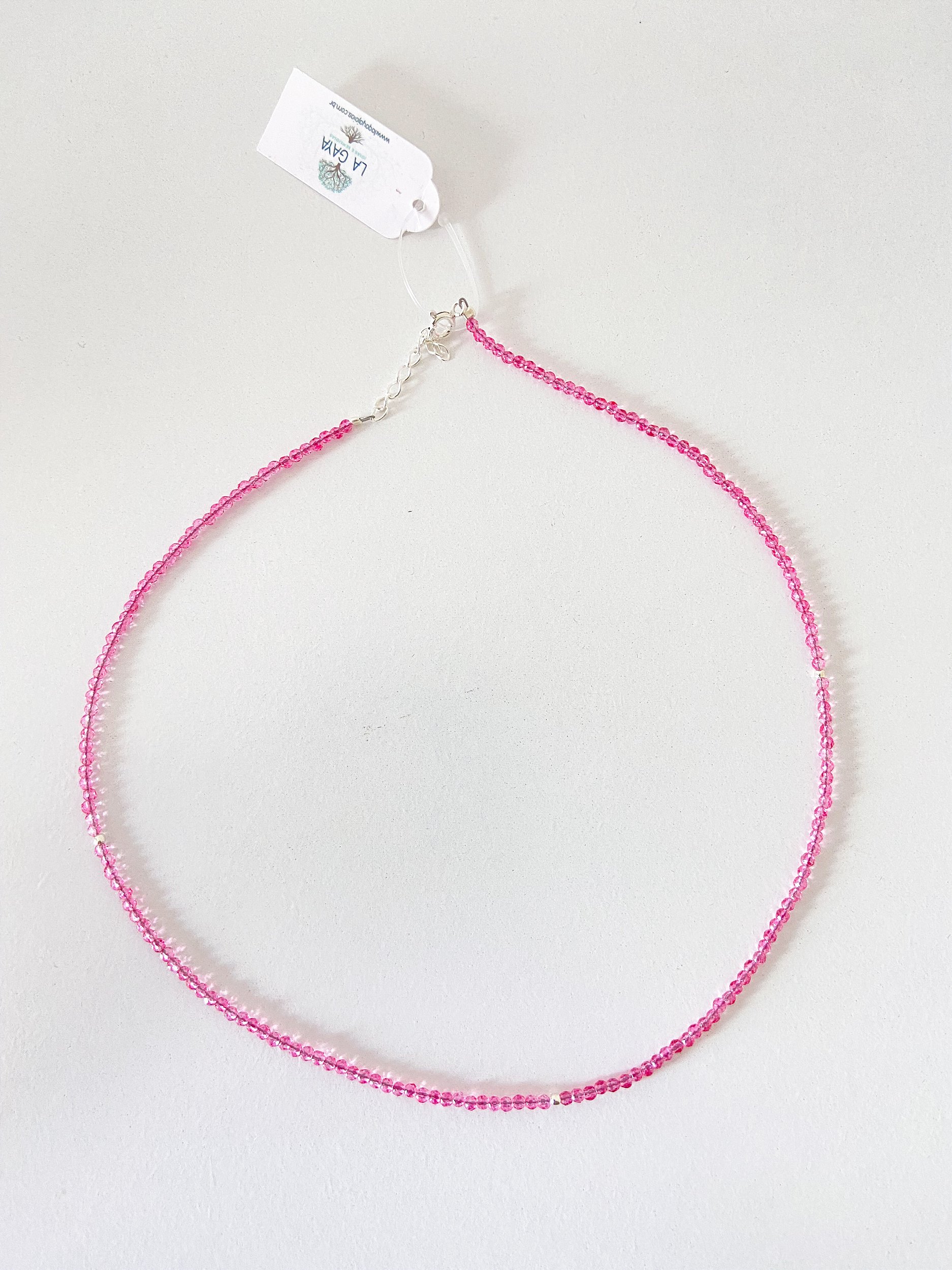 Choker Cristal Swarovski - Light Pink - La Gaya - Joias e Semijoias