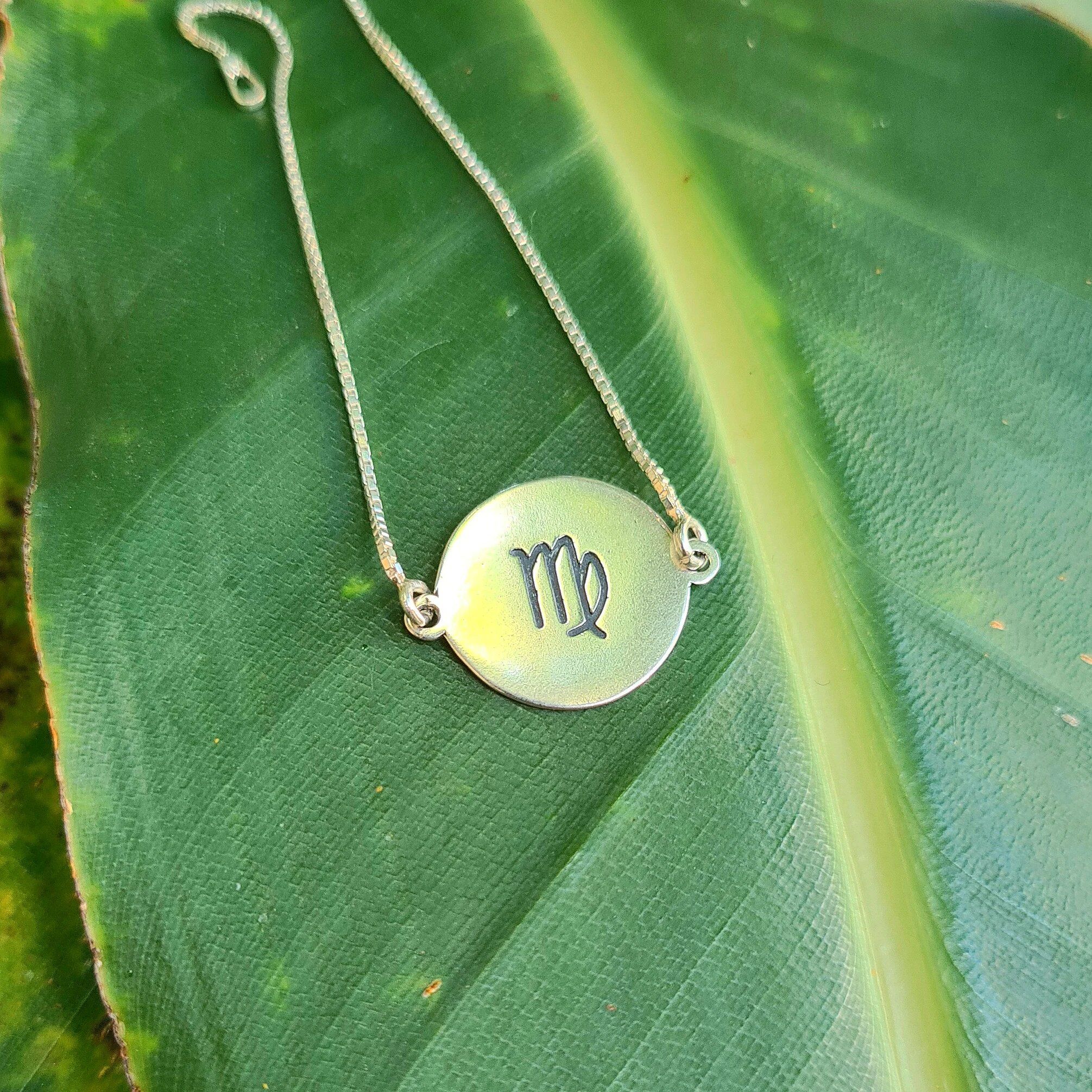 Pulseira Signo Virgem em Prata 925 - Aroeira Pratas