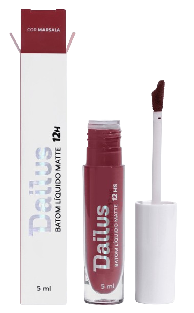 BATOM LÍQUIDO MATTE 12H - MARSALA / DAILUS - TOPMAKE