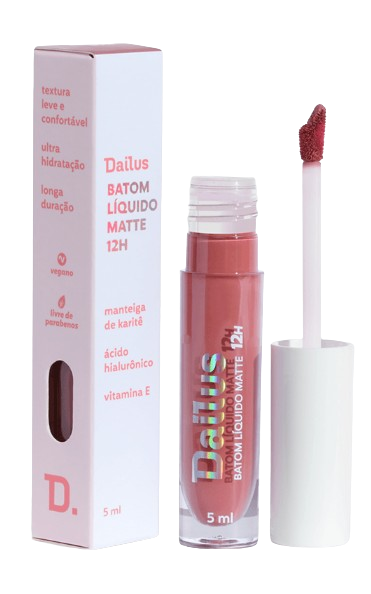 BATOM LÍQUIDO MATTE 12H - NUDE / DAILUS - TOPMAKE